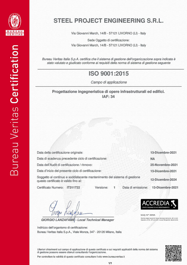 CERTIFICATIONS - Steel Project Engineering